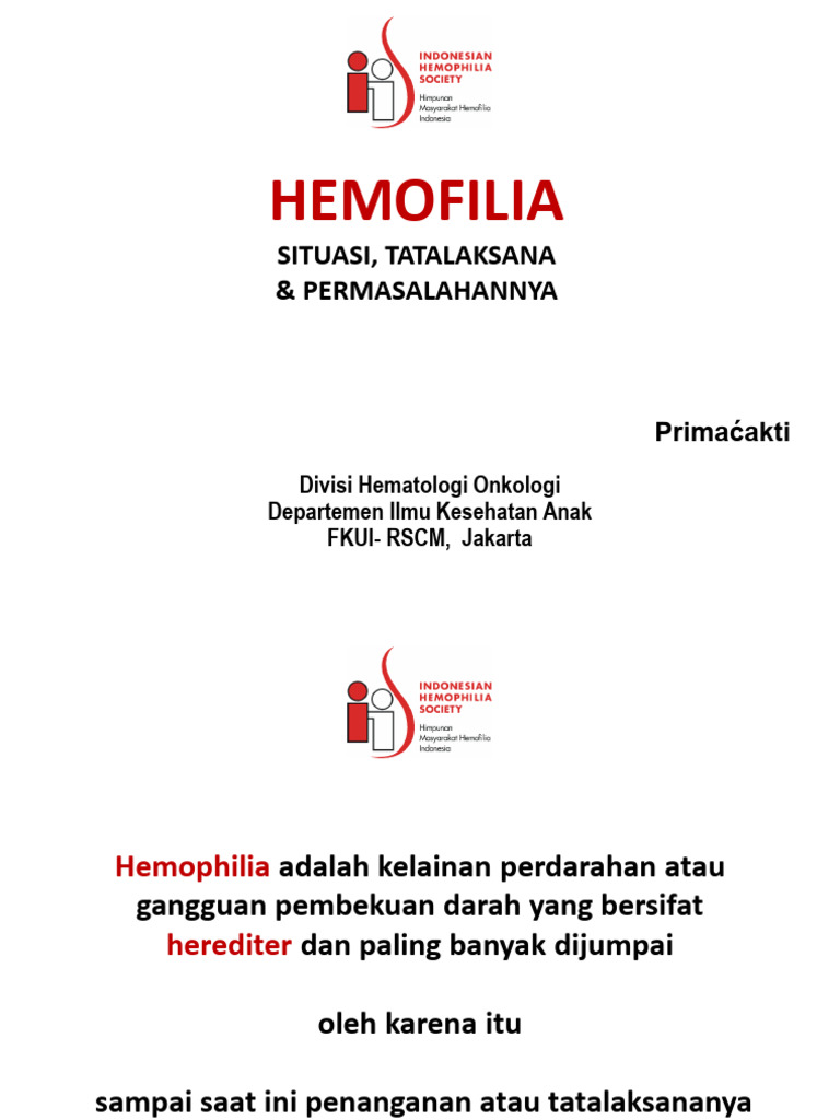 Hemofilia HMHI | PDF