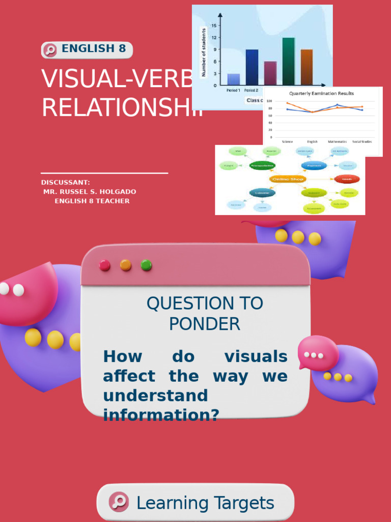 Q2 - ENGLISH 8 - Visual-Verbal | PDF | Infographics | Cognition