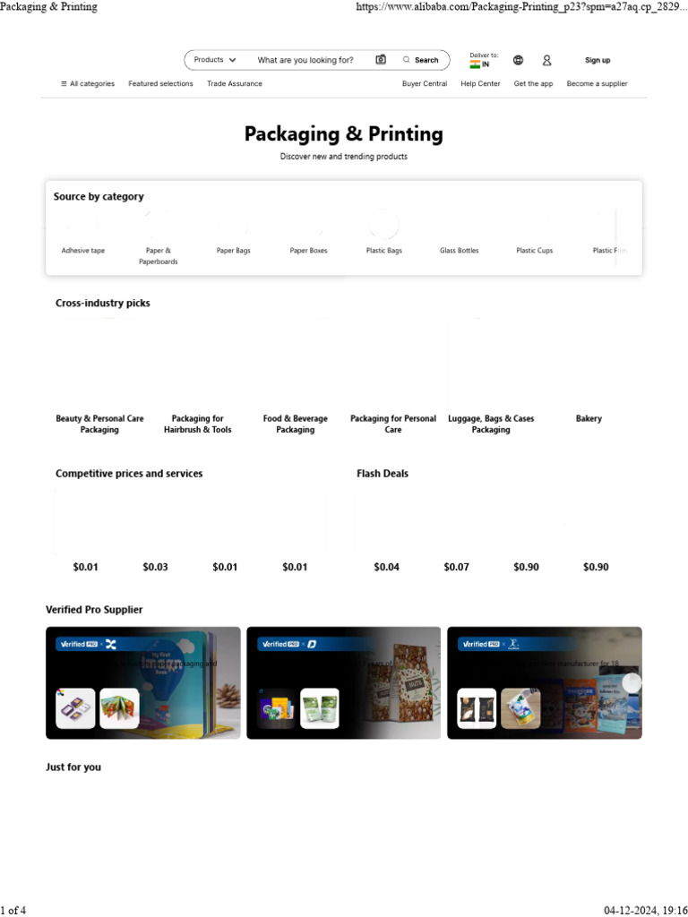 Packaging & Printing | PDF | Packaging And Labeling | Paper