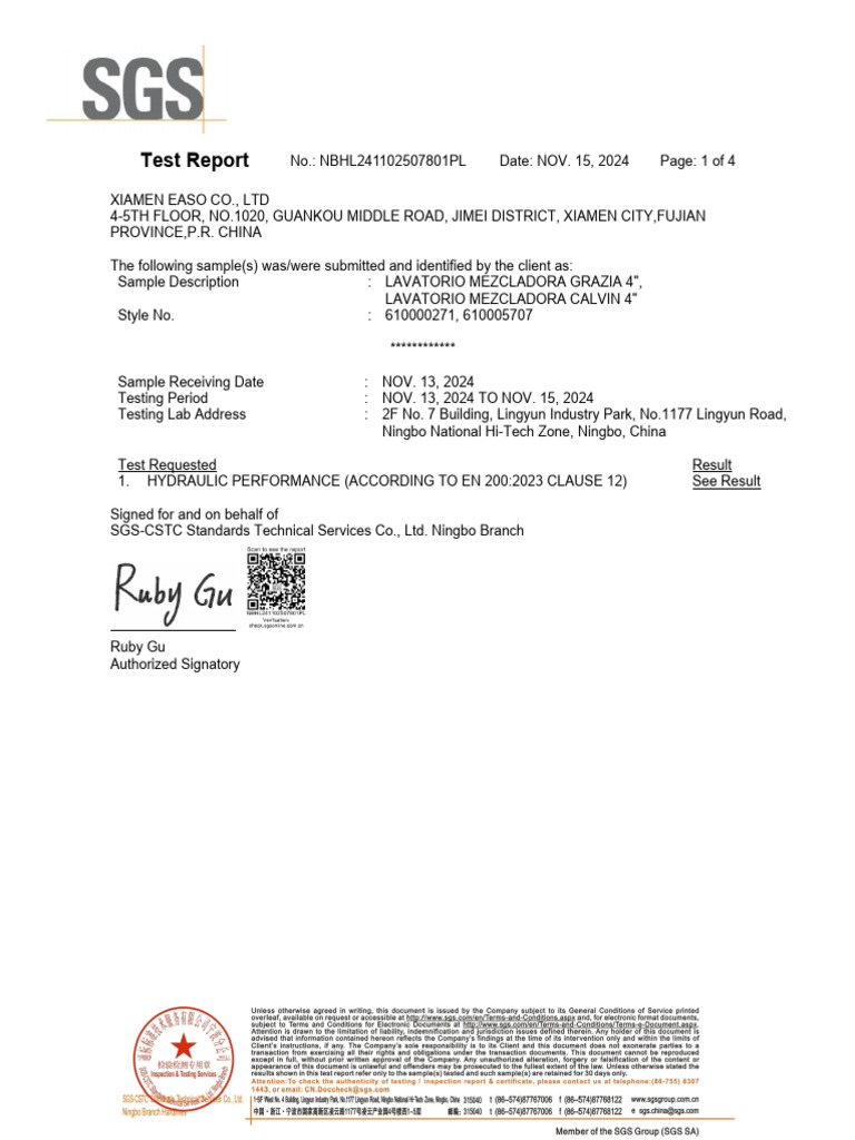 Flow Rate Report For 610000271 - NBHL241102507801PL | PDF | Flow ...