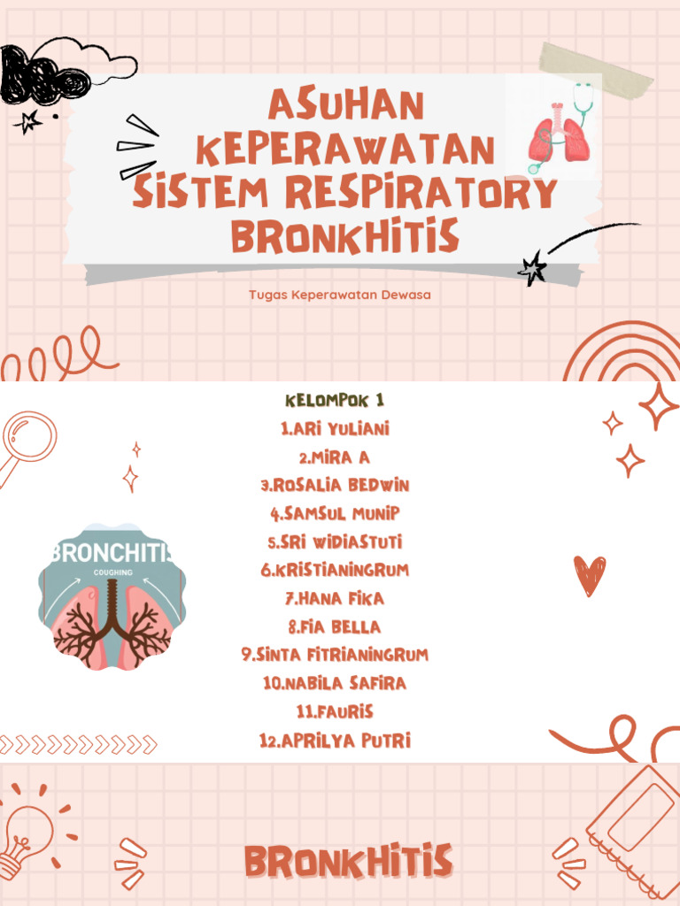Askep Respiratory - Bronkhitis Kelompok 1 - Revisi | PDF