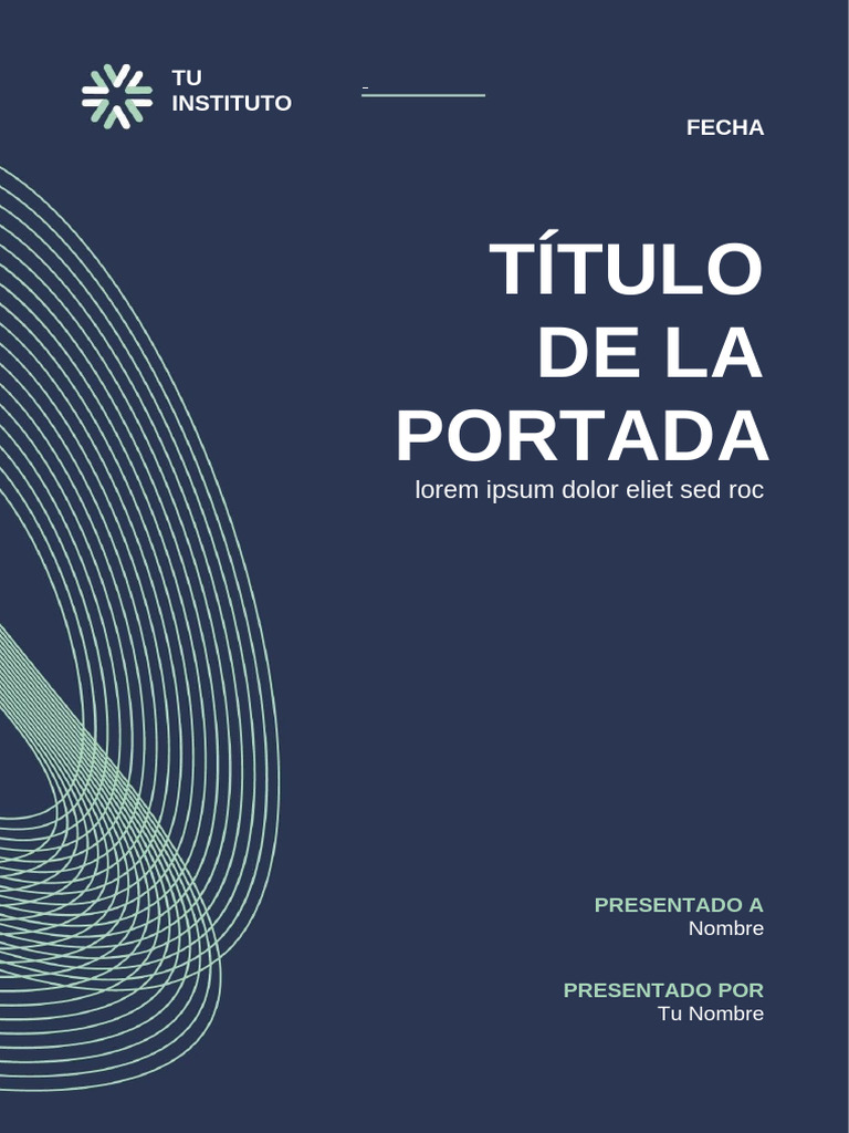 Portada Con Colores Formales | PDF
