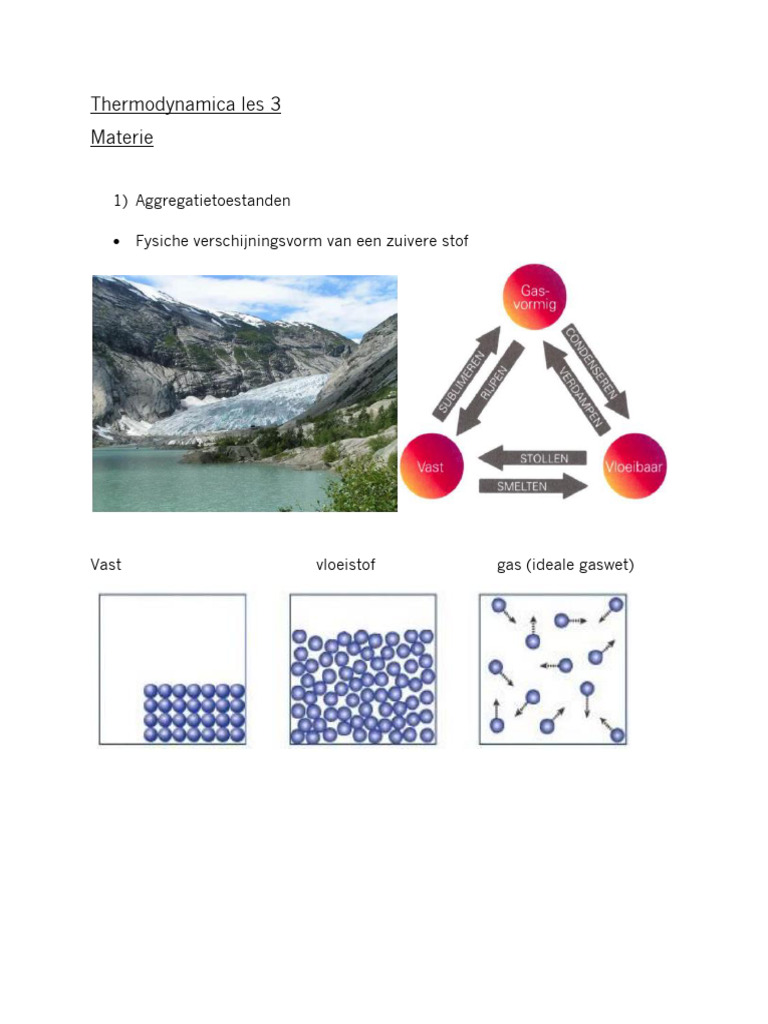 Thermodynamica les 3 | PDF