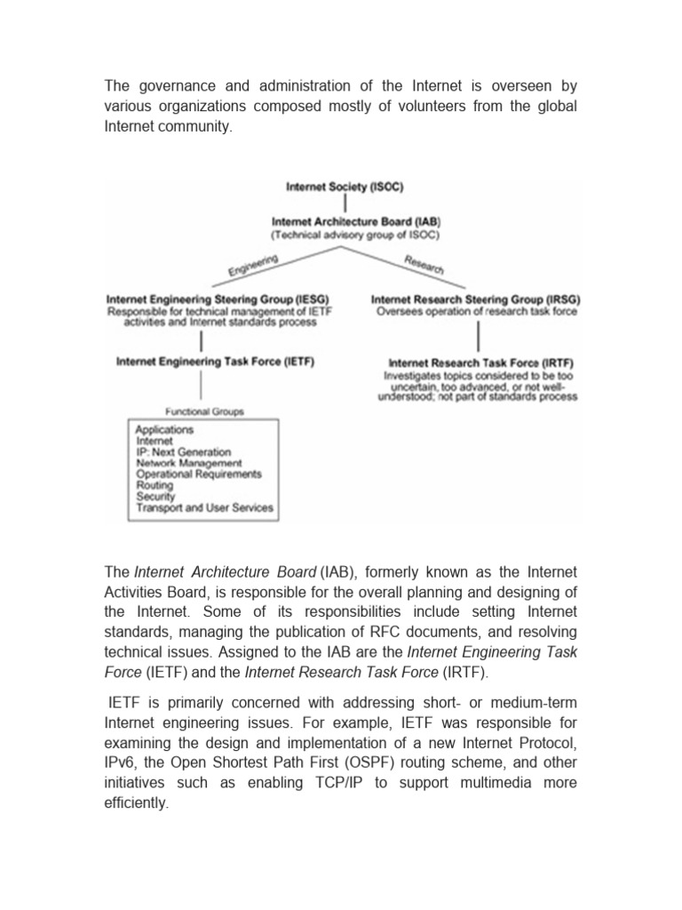 Internet Governance and Task Forces Explained | PDF