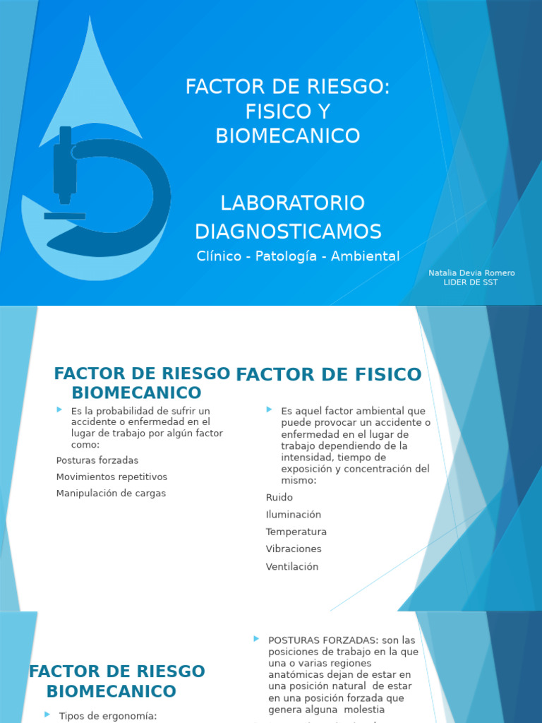 Factor de Riesgo Fisico y Biomecanico | PDF | Ventilación (Arquitectura) | Factor de riesgo