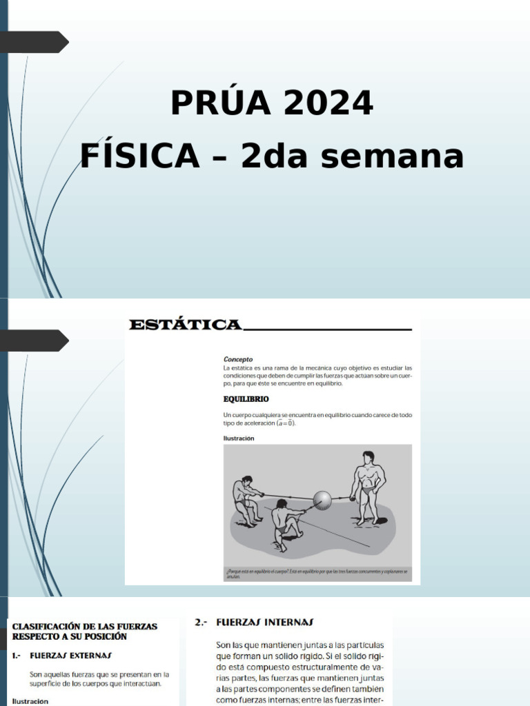 Semana 2 Estática Docente | PDF | Esfera | Geometría Elemental