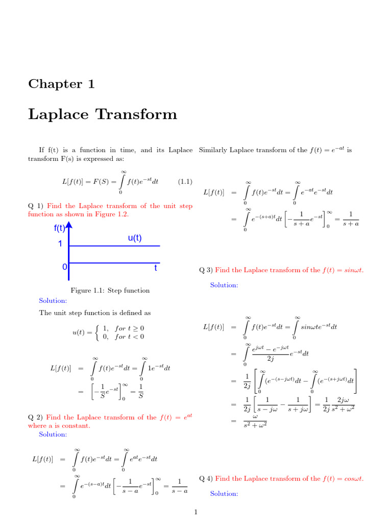 Laplace Transform | PDF | Applied Mathematics | Mathematical Relations
