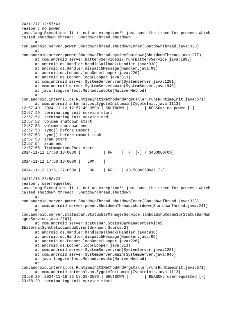 Power Off Reset Reason Pdf Java Programming Language Object Computer Science 