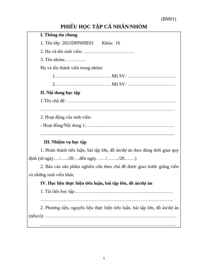 bieu-mau-bai-tap-lon-hh-vkt (2) | PDF