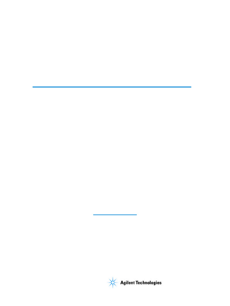 HP 8756A and 8350B 메뉴얼 | PDF