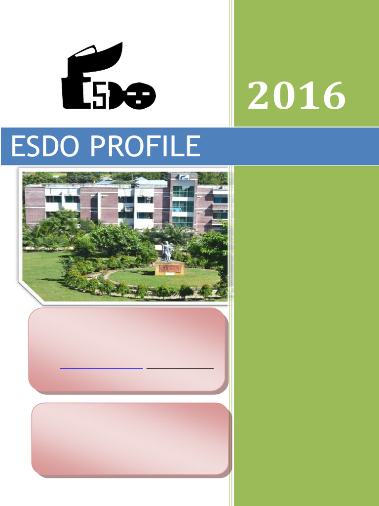 ESDO Update Profile August | PDF | Poverty | Poverty & Homelessness
