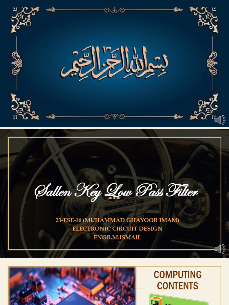 Sallen Key Low Pass Filter Pdf