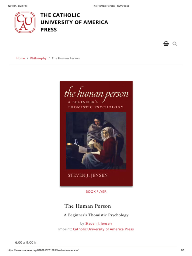 Beginner's Guide to Thomistic Psychology | PDF | Reason | Thomism