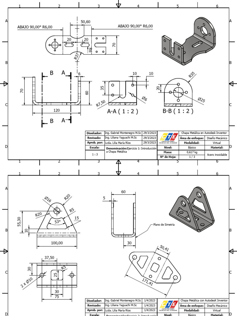 Planos - Chapa Metálica | PDF | Rieles