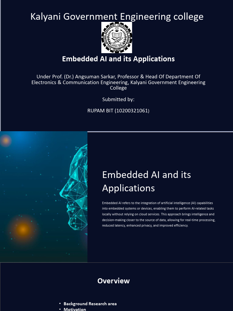Embedded-AI-and-its-Applications .. RUPAM BIT (Autosaved) | PDF | Artificial Intelligence ...