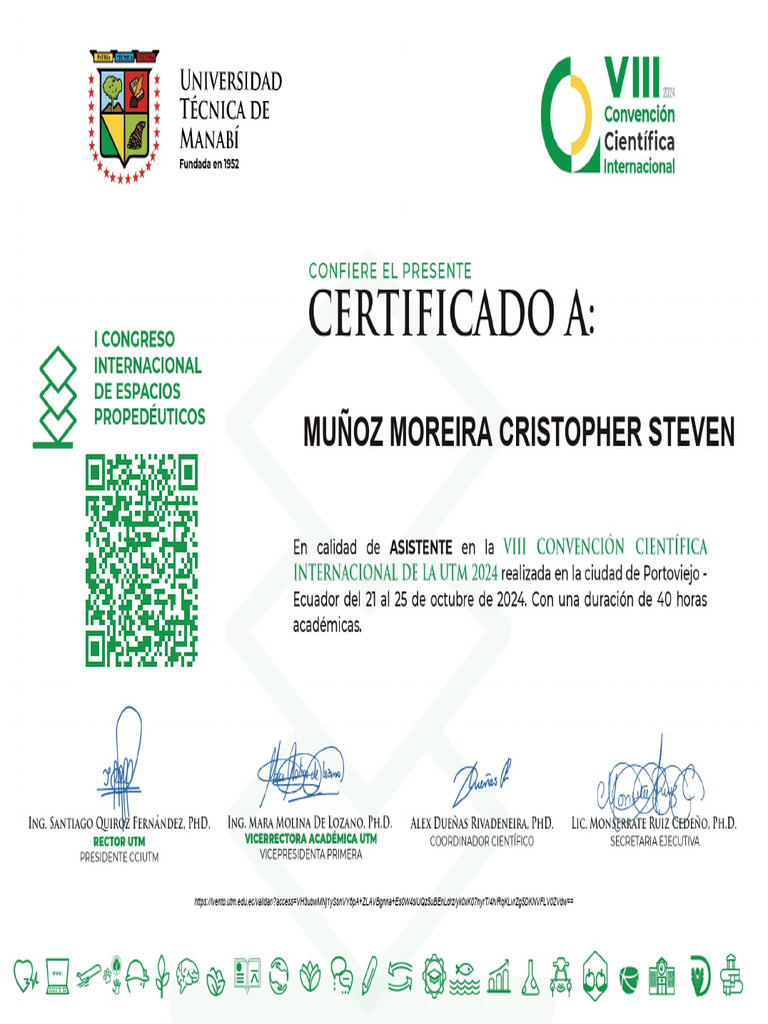 IVENTO Certificado Asistente 1730218910541 | PDF
