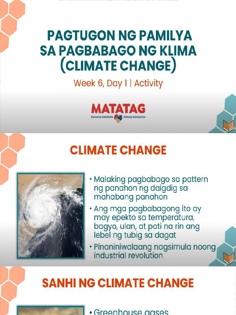 Pagtugon NG Pamilya Sa Climate Change | PDF