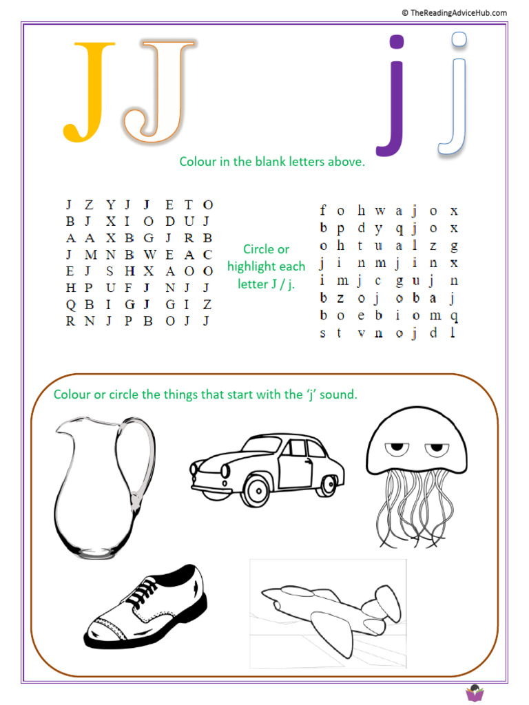 Fun Activities for Learning Letter J | PDF
