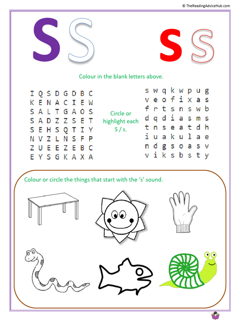 Letter Sound S | PDF