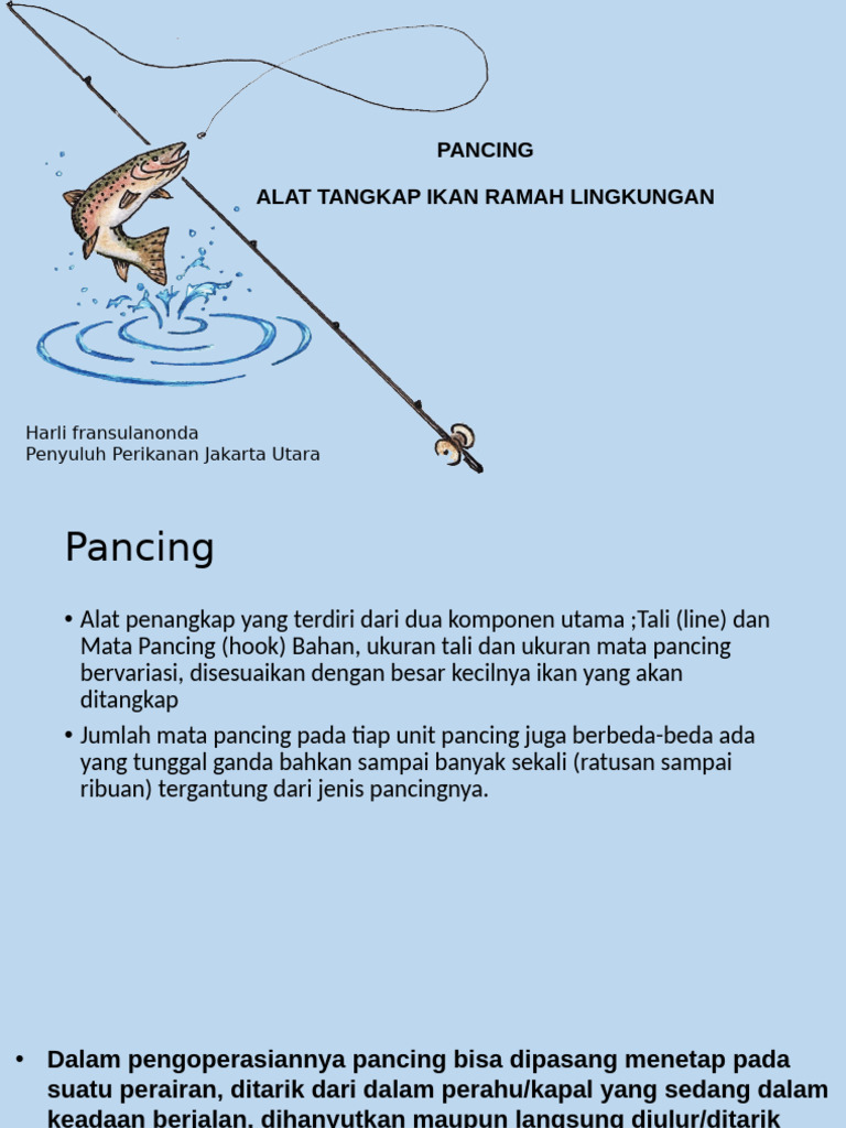 Alat Tangkap Ikan: Pancing Ulur dan Jenisnya | PDF