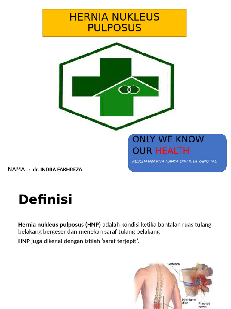 HNP (Saraf Terjepit) | PDF