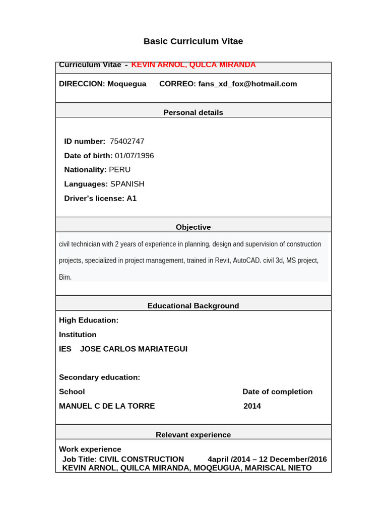 My_CV[1] | PDF | Computing | Software
