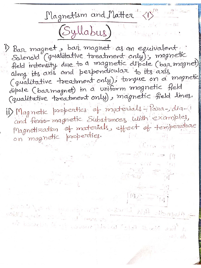 Understanding Magnetism Concepts | PDF | Magnetism | Dipole