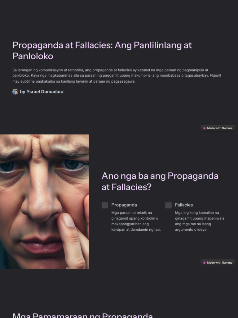 Propaganda-at-Fallacies-Ang-Panlilinlang-at-Panloloko | PDF