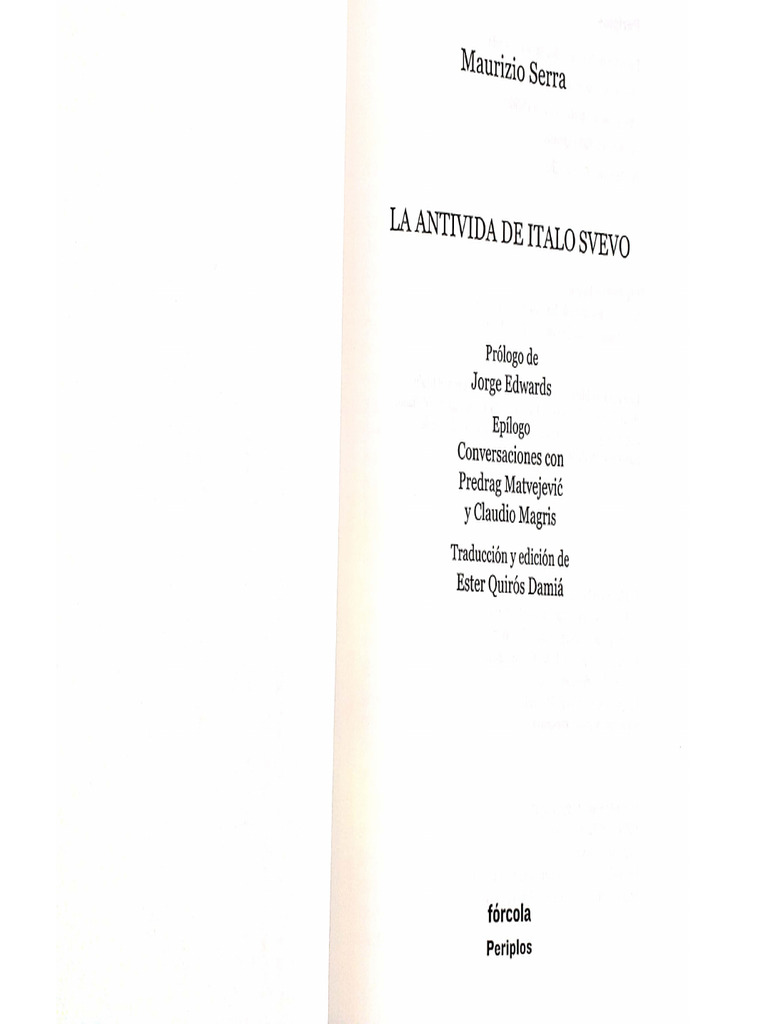 Maurizio S. La Antivida de Italo Svevo | PDF