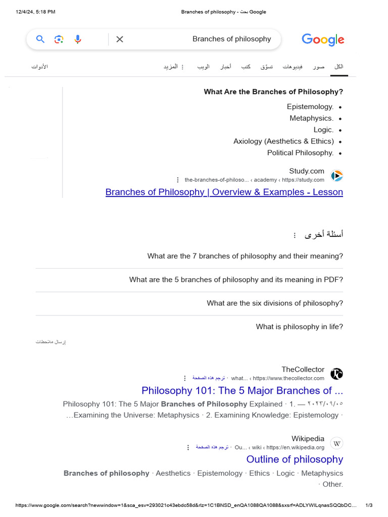 Overview of Philosophy's Branches | PDF | Epistemology | Metaphysics