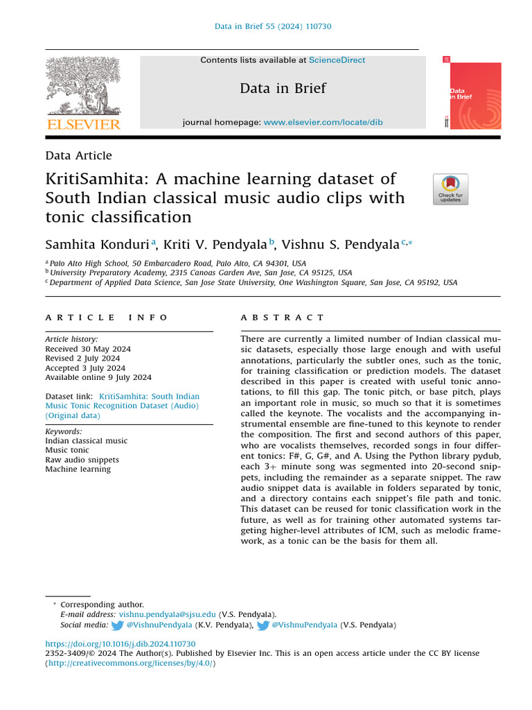 A Machine Learning Dataset of INDIAN CLASSICAL MUSIC AUDIO CLIP | PDF ...