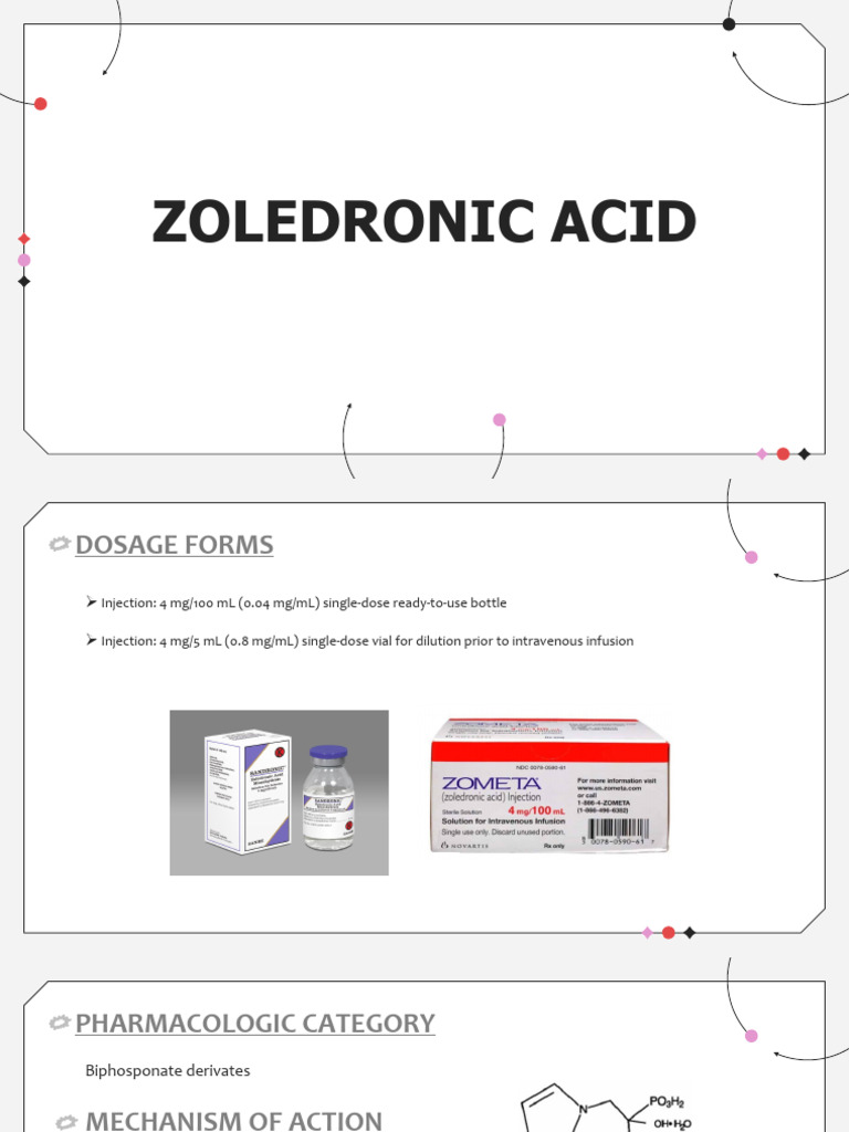 Zoledronic Acid | PDF | Osteoporosis | Intravenous Therapy