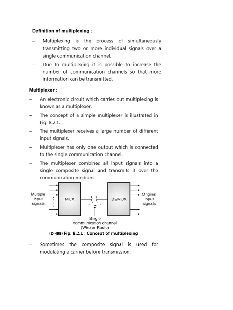 Module 5 - Multiplexing | PDF