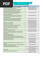 Academic Calendar - Spring Semester 2024-25 Revised | PDF | Academic ...