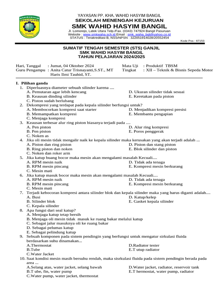 Produktif Xii TBSM (Fix) | PDF