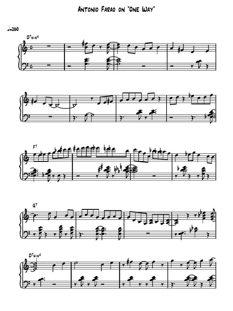 Antonio Farao One Way PDF | PDF