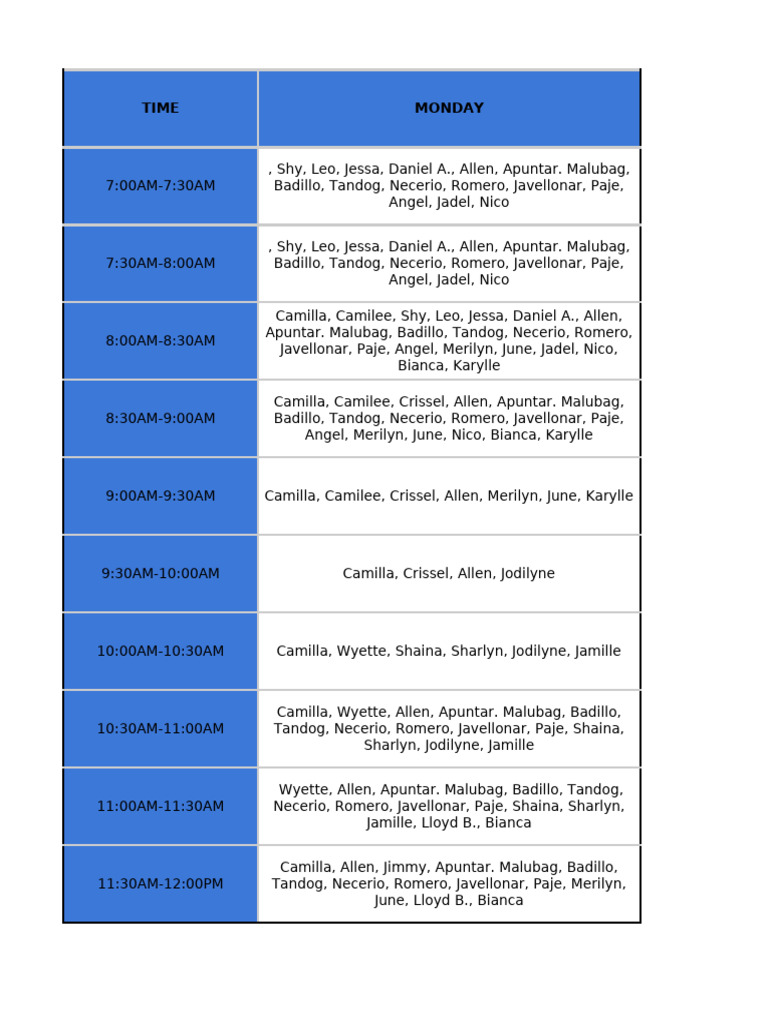 VAliants Sched | PDF