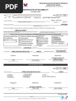 DSWD-Certificate of Eligibility | PDF