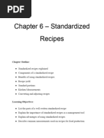 Recipe Development and Standardization | PDF | Foods | Cooking
