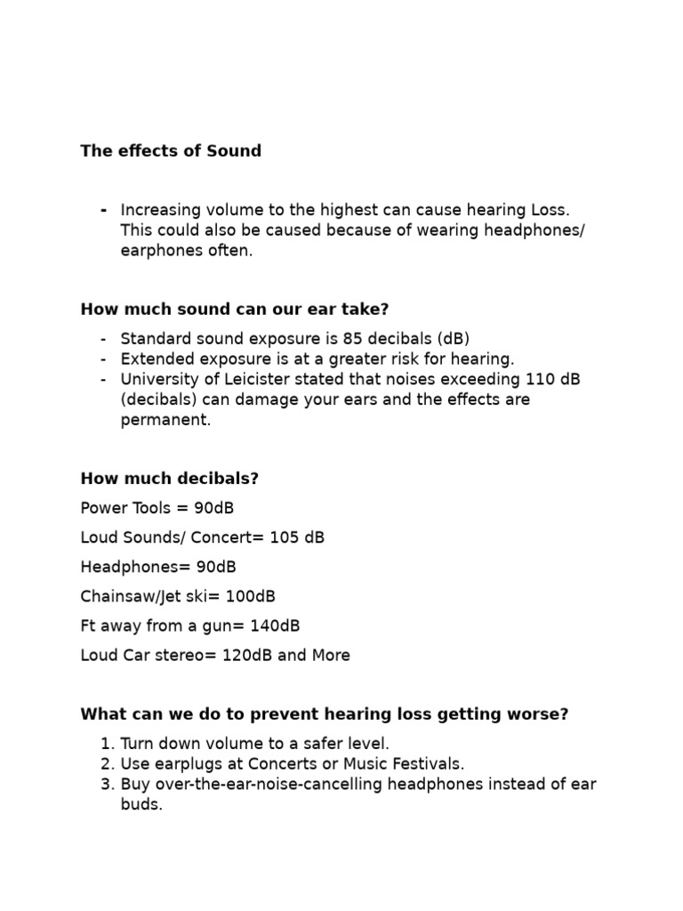 The Effects of Sound | PDF