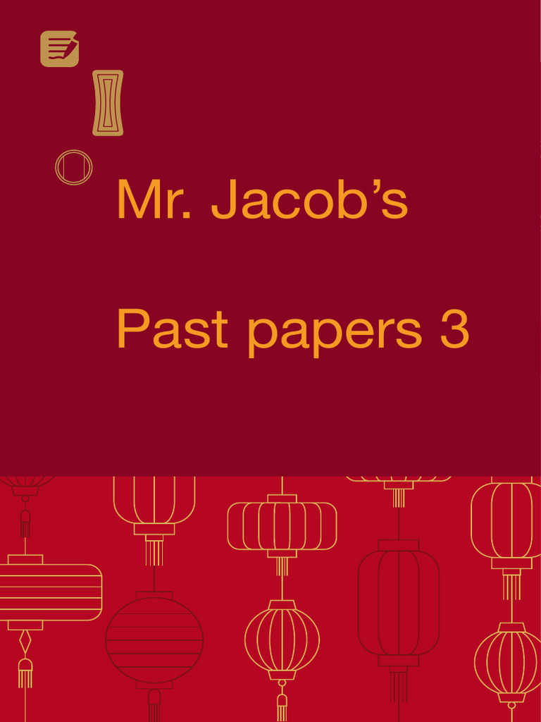 3 - Practise Past Paper 3 Solutions | PDF | Mathematics | Geometry