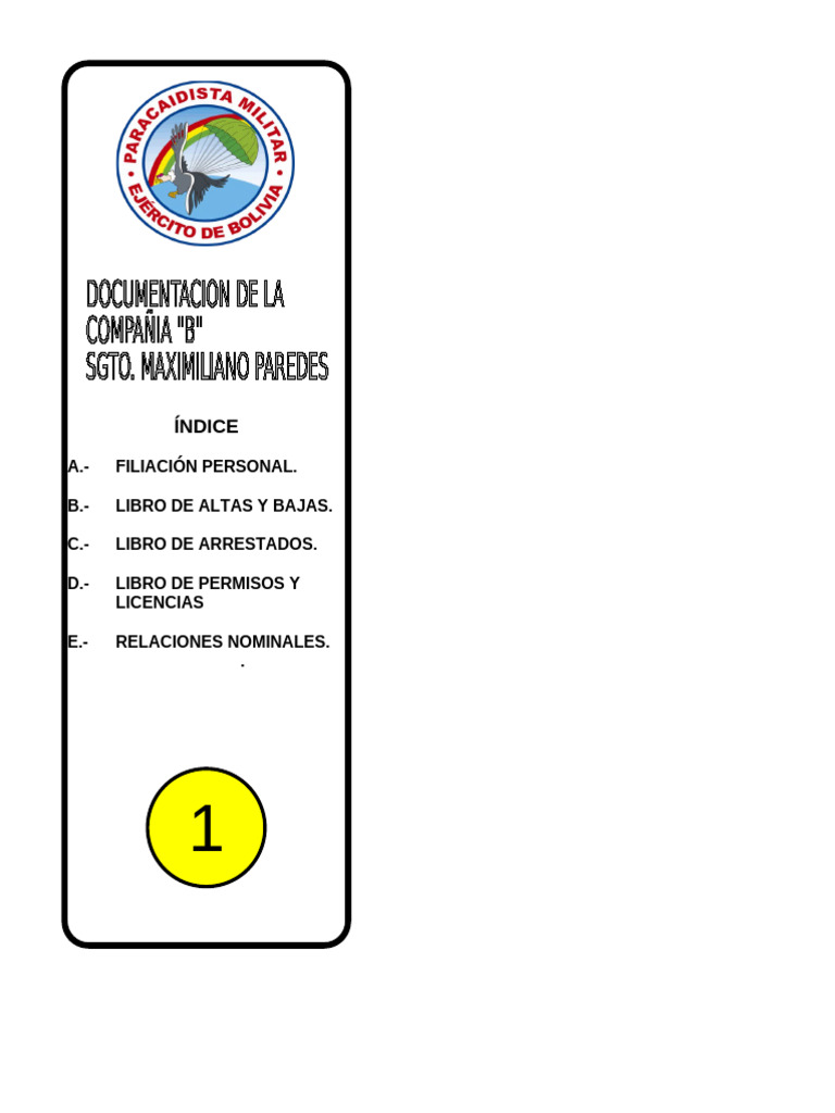 Lomo de Carpeta 1 Cite Comp. a 23 | PDF
