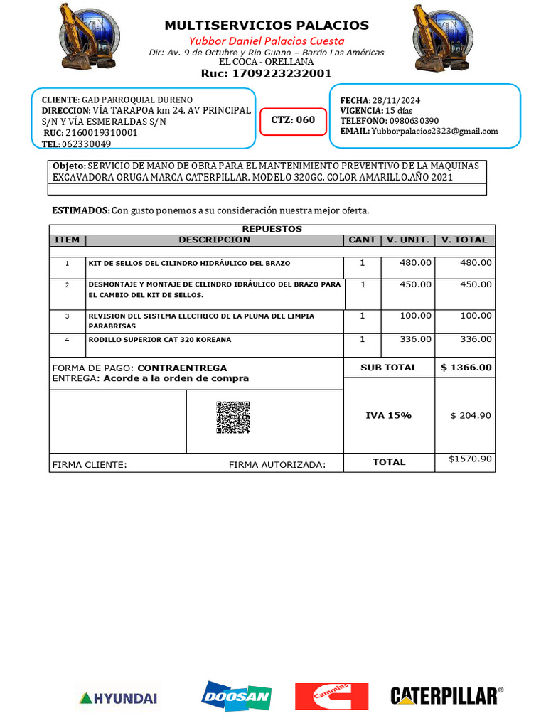 Proforma Gad Dureno1-Signed | PDF