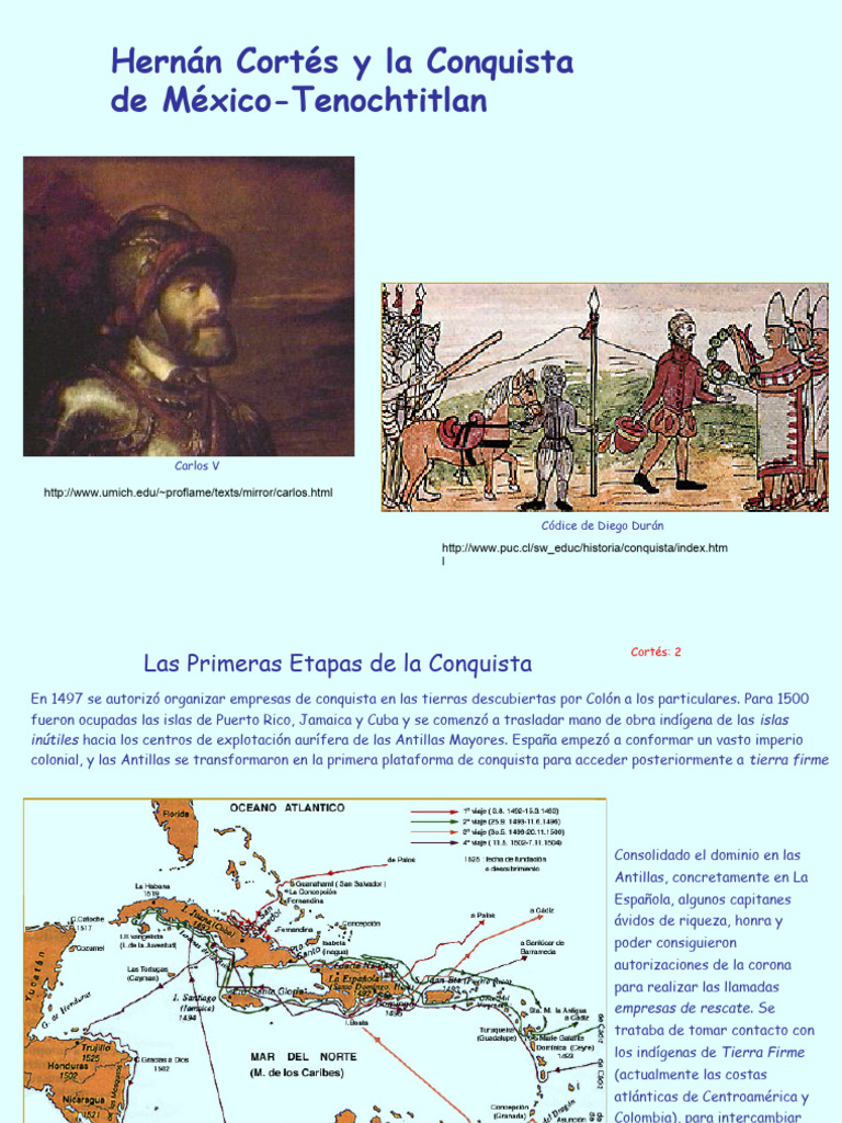 Conquista de México: Cortés y Tenochtitlán | PDF | Hernán Cortés ...