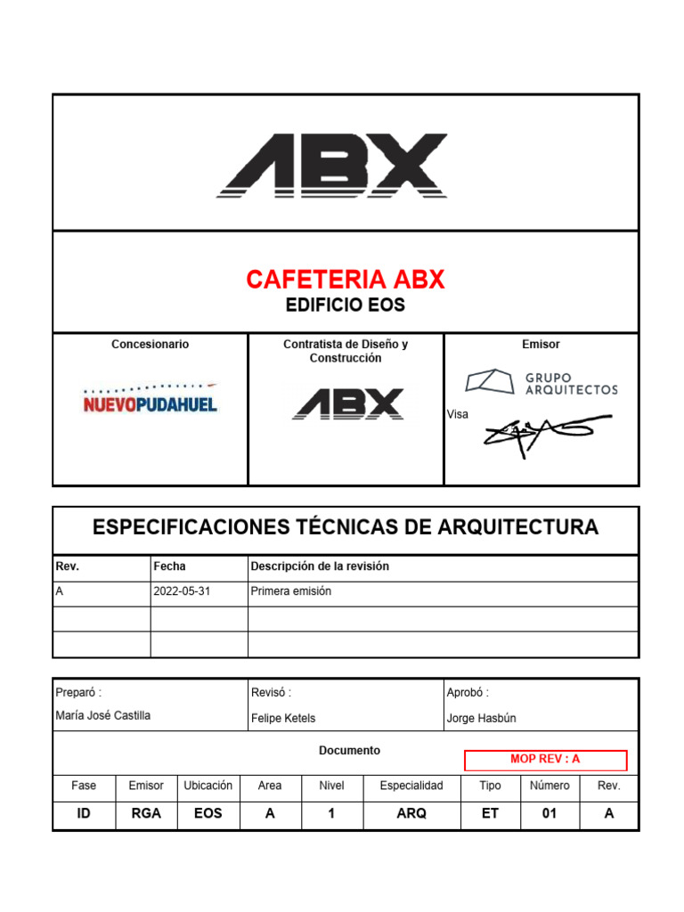 ID-RGA-ABX-X-1-ARQ-ET-2024-00 | PDF | Paneles de yeso | Arquitecto