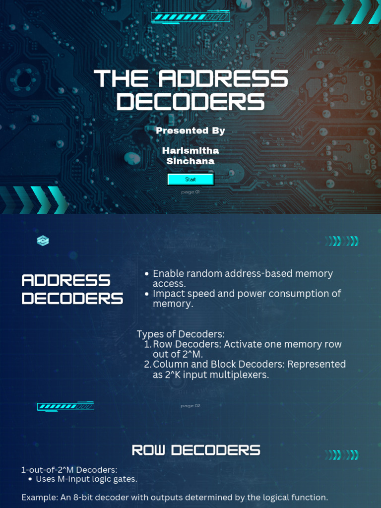 The ADDRESS DECODERS | PDF | Logic Gate | Computer Engineering