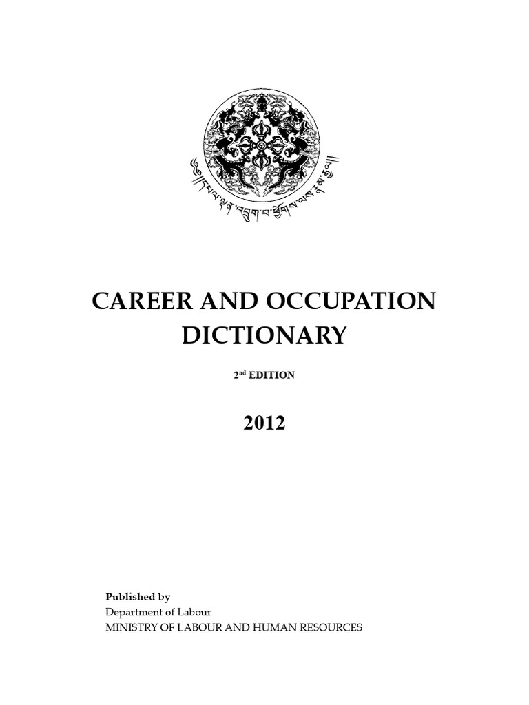Occupational Dictionary | PDF | Vocational Education | Information