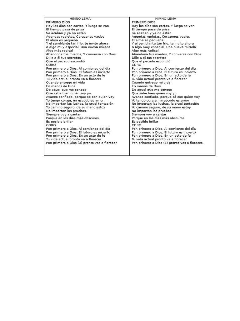 Himno Lema | PDF