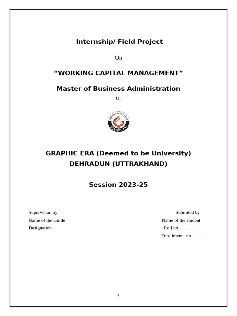 SIP DOC | PDF | Sucrose | Working Capital