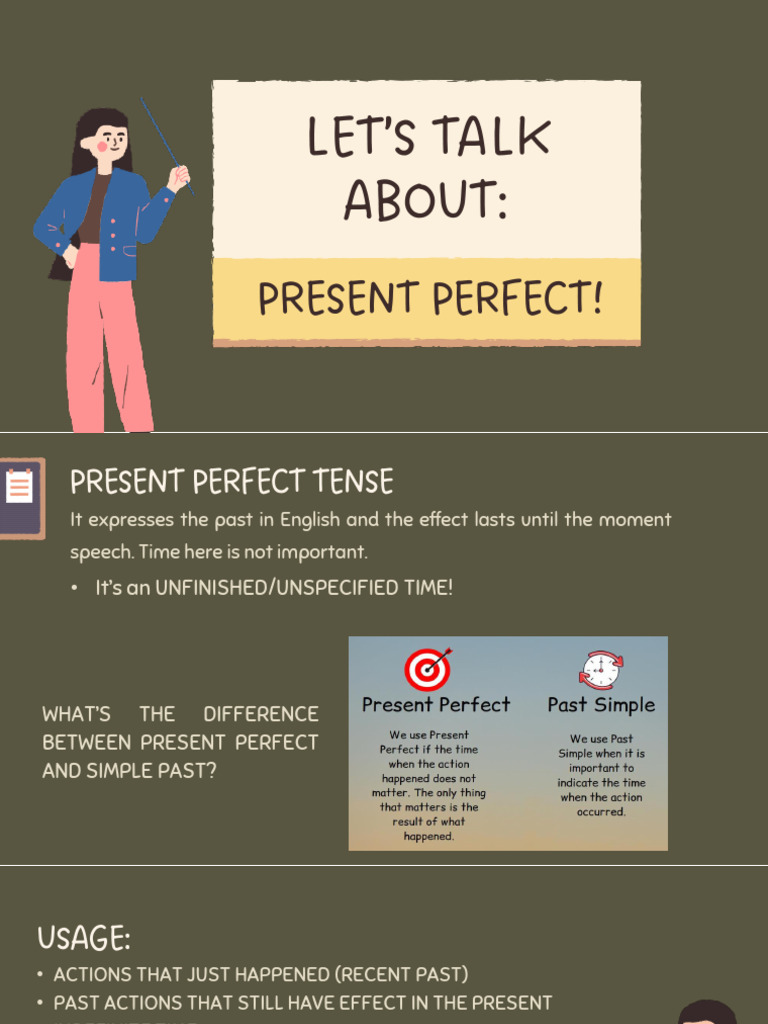 Present Perfect Presentation | PDF